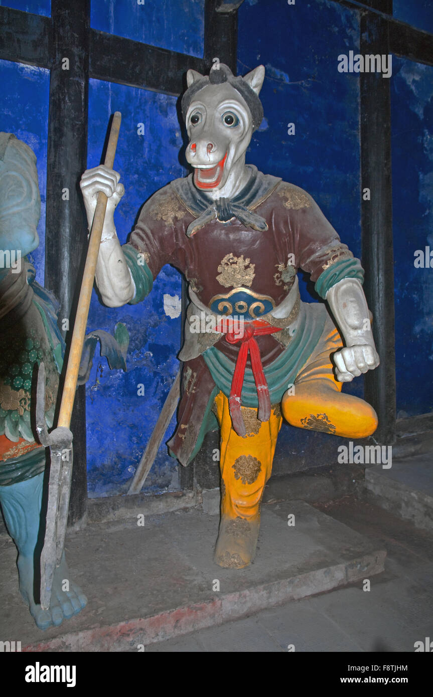 Fengdu Ghost Town, Chongqing, China, Temple, Demon Statues, Guardian ...