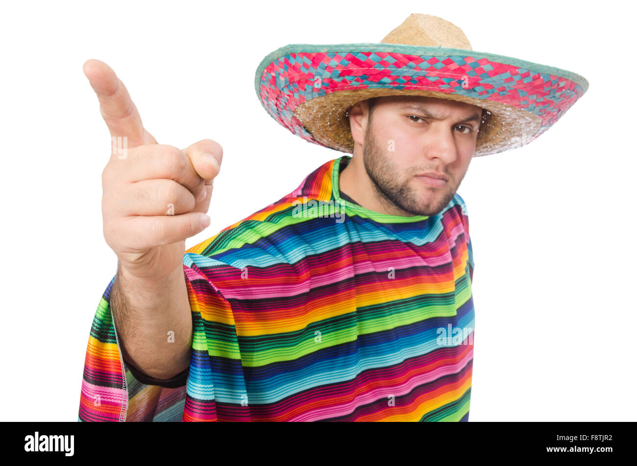 Funny mexican isolated on white Stock Photo - Alamy
