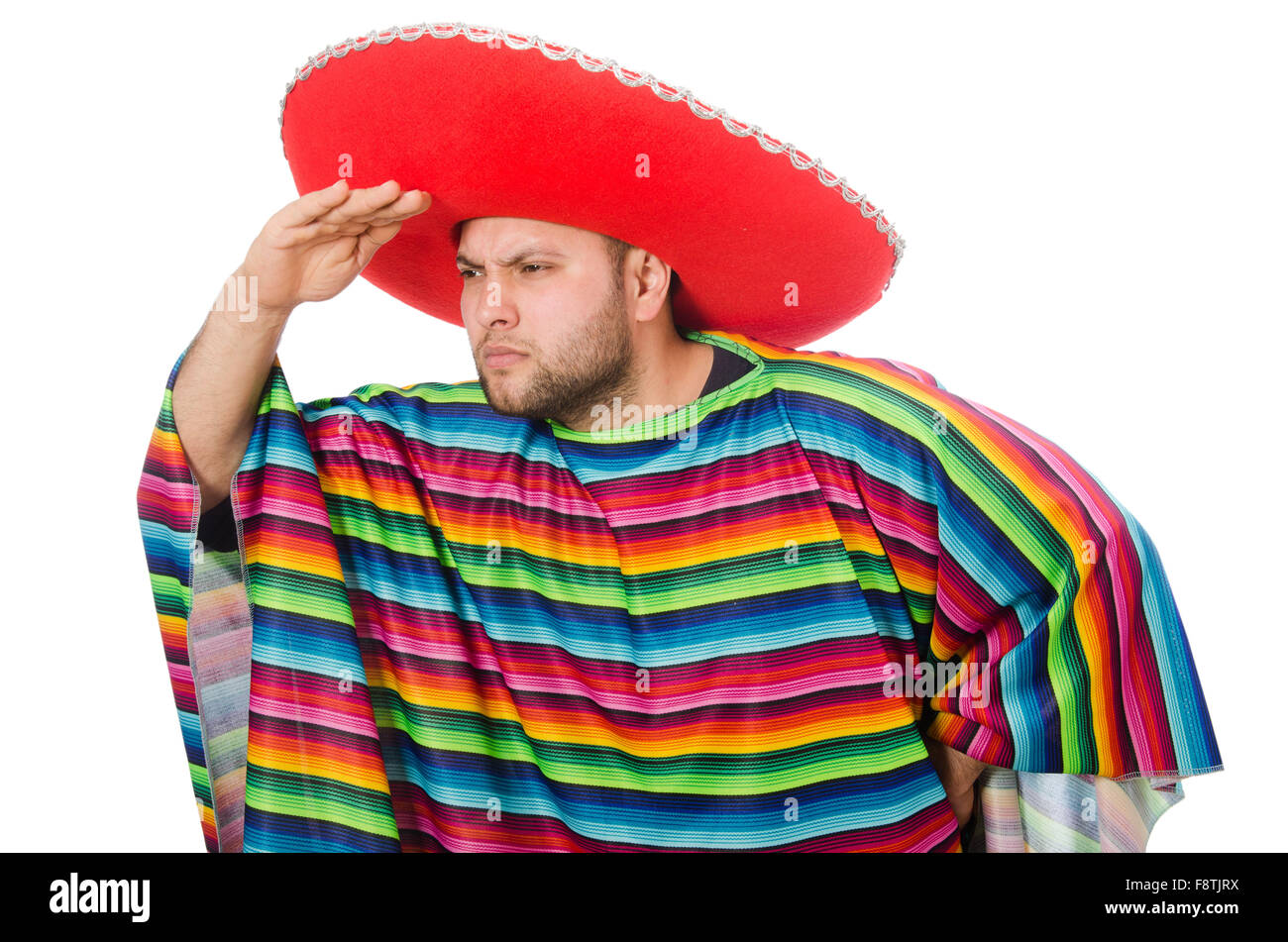 Funny mexican isolated on white Stock Photo - Alamy
