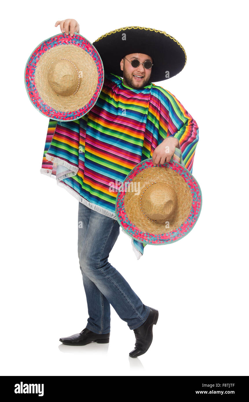 Funny mexican isolated on white Stock Photo - Alamy