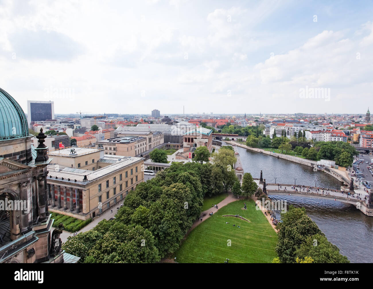 aerial view of central Berlin Stock Photo - Alamy