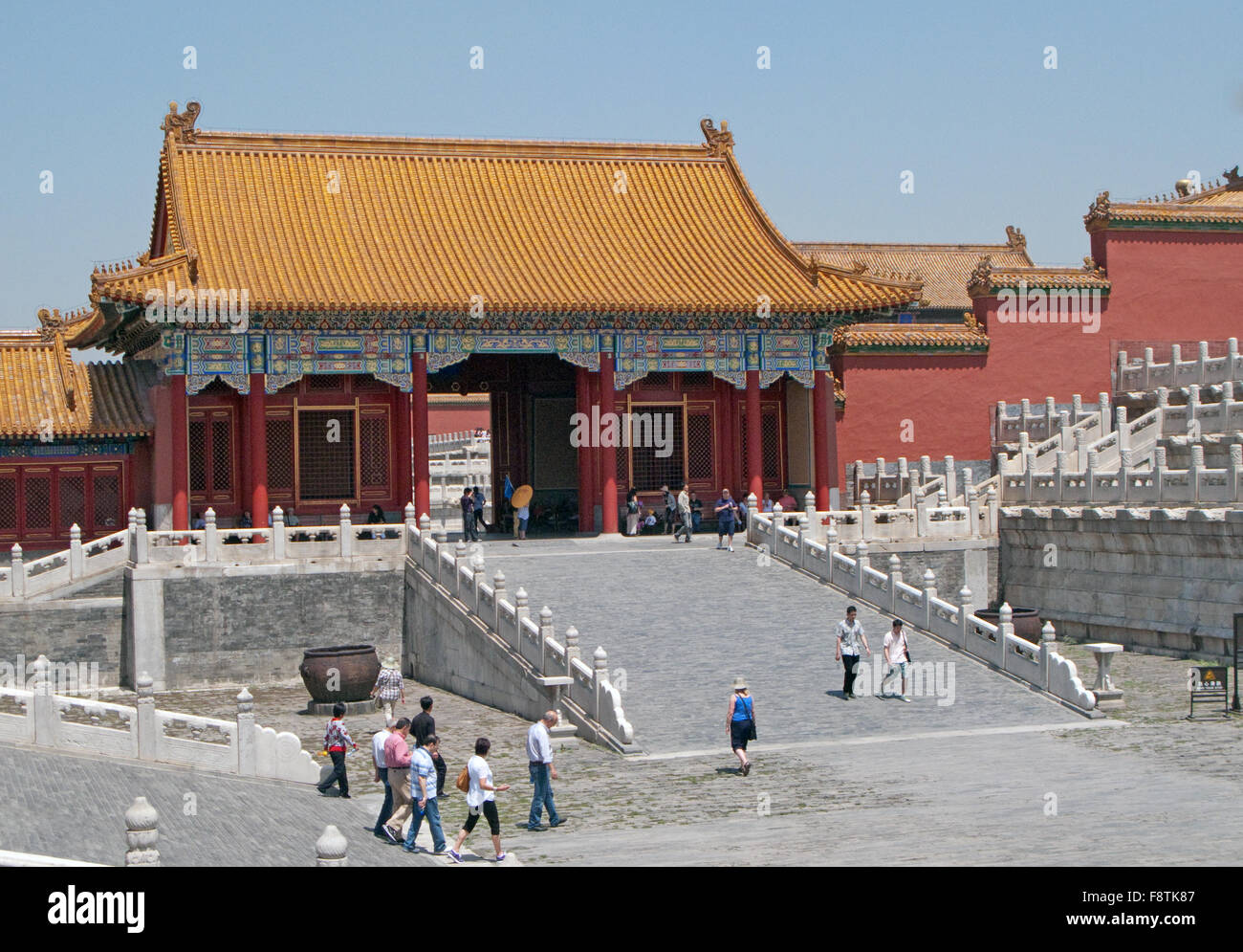Beijing; China, Chinese, Forbidden City, Meridian Gate Stock Photo - Alamy