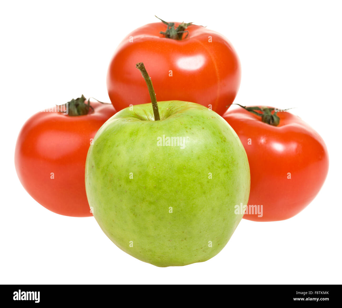 Apple and tomato Stock Photo - Alamy