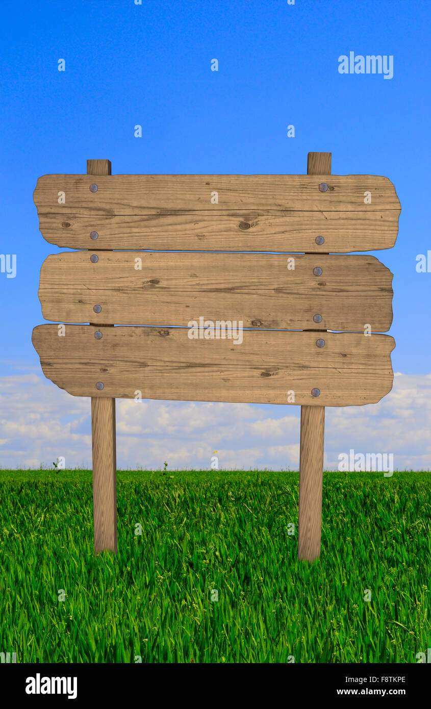 vintage wood sign Stock Photo - Alamy