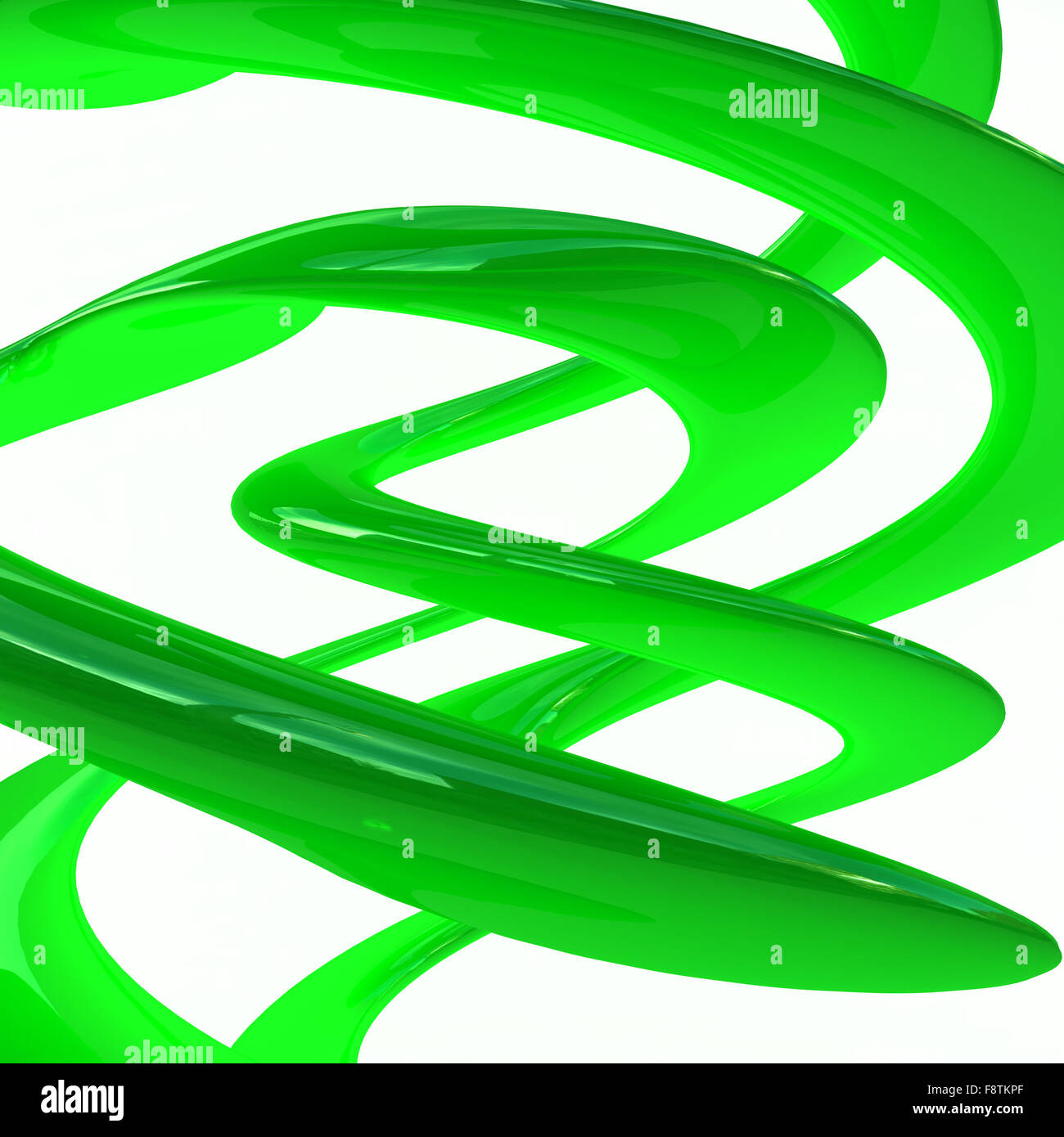 Smooth green swirls Stock Photo - Alamy