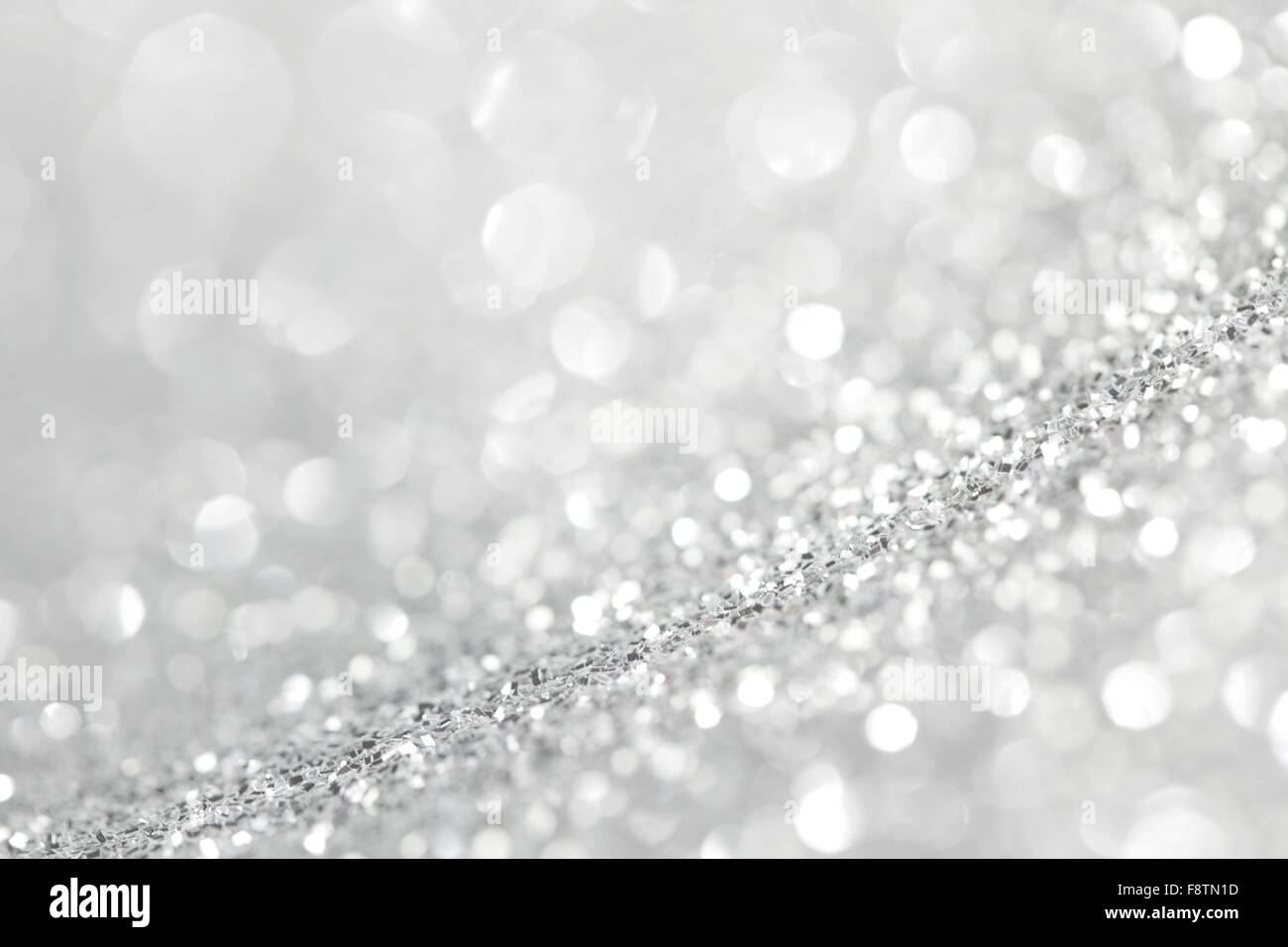 Silver glitter background light bokeh hi-res stock photography and ...