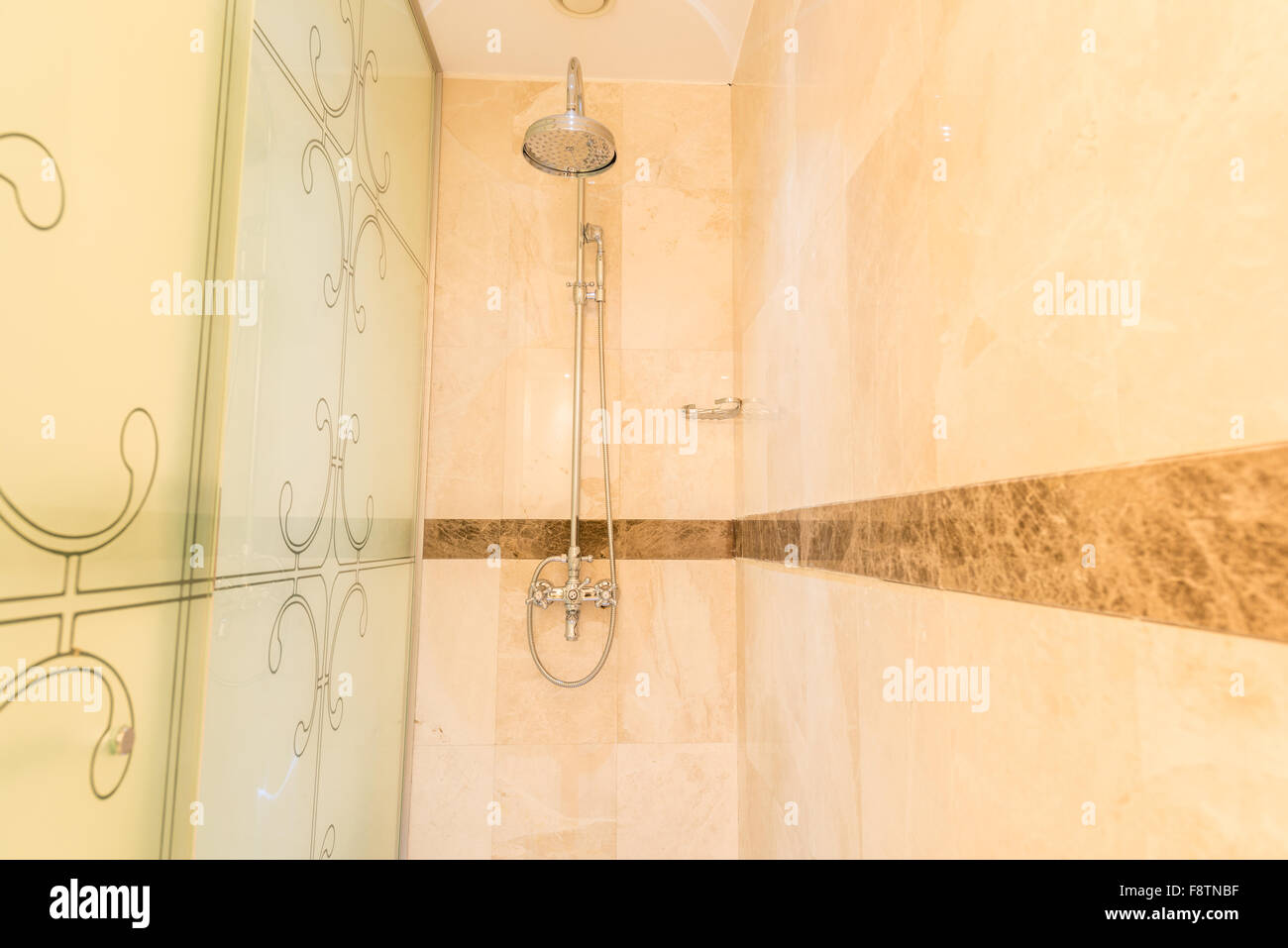 Modern bathroom interior with bathtub Stock Photo - Alamy