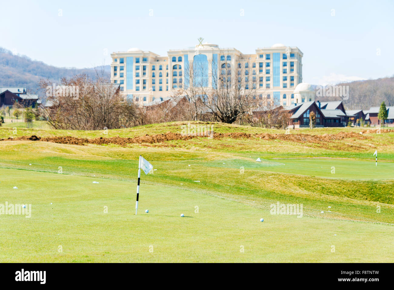 Quba - MARCH 26, 2015: Golf Course at Quba Rixos Hotel on March 26 in ...