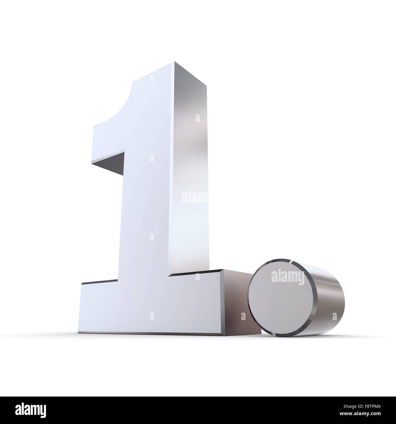 Brushed metal number one hi-res stock photography and images - Alamy