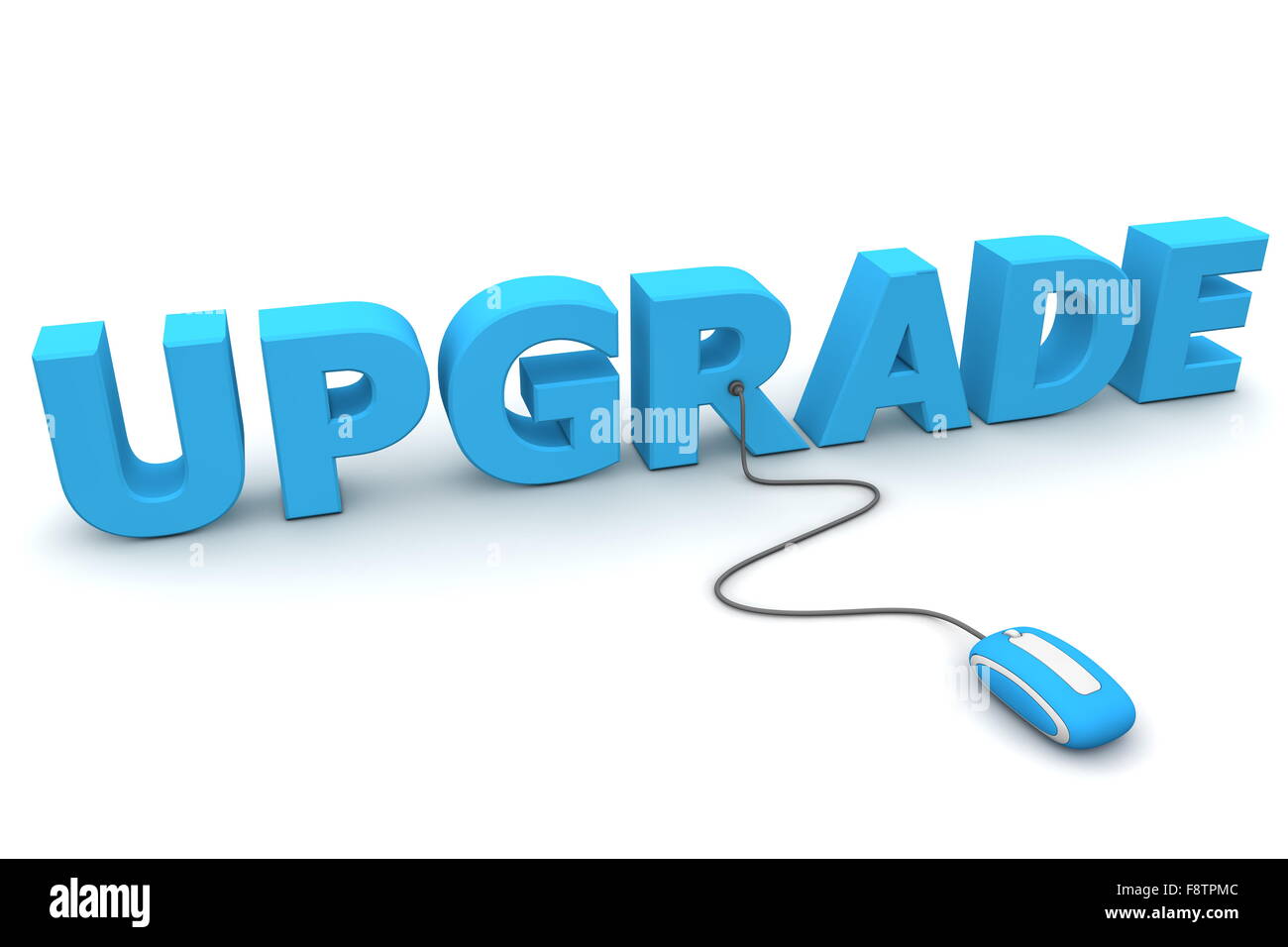 Browse the Upgrade - Blue Stock Photo - Alamy