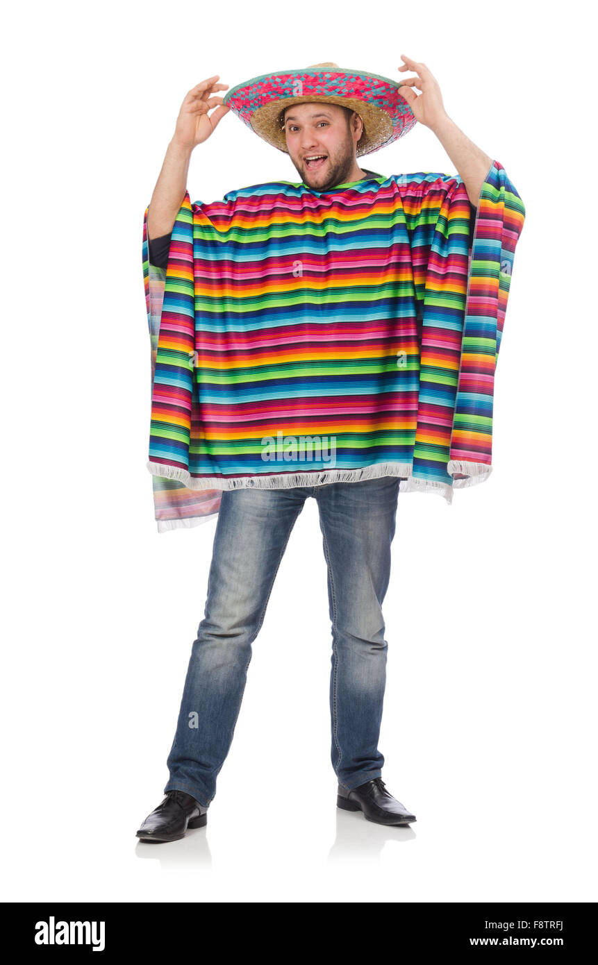 Funny mexican isolated on white Stock Photo - Alamy