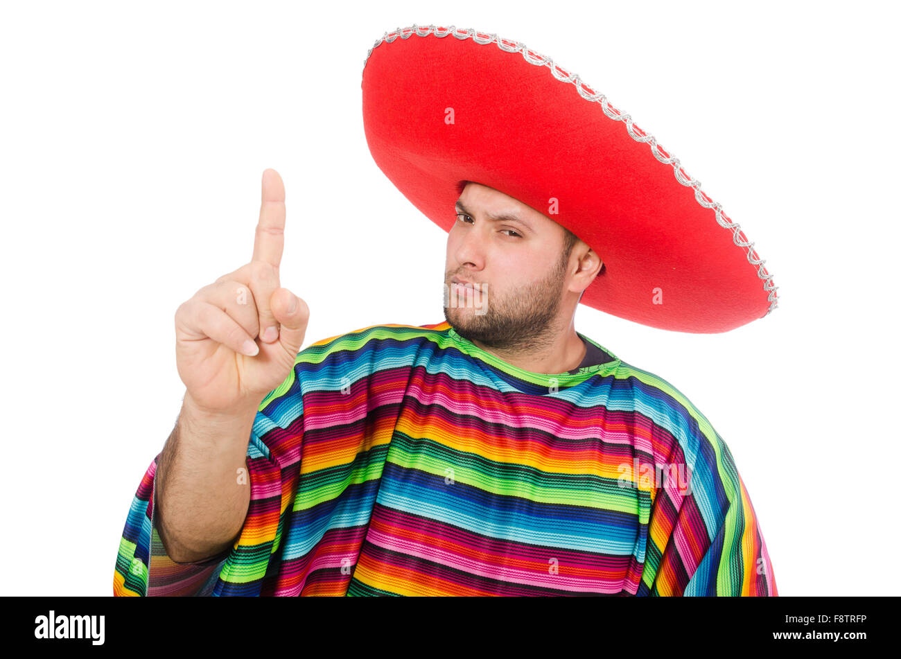 Funny mexican isolated on white Stock Photo - Alamy