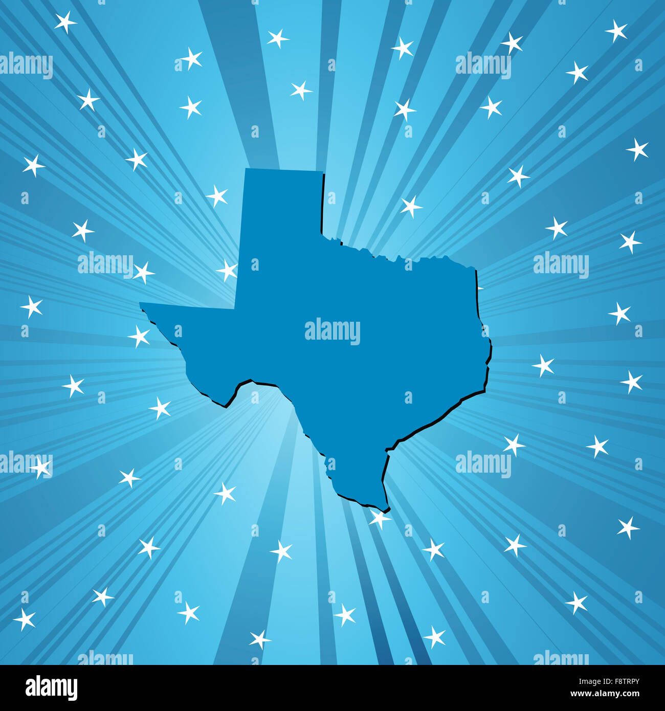 Texas us map hi-res stock photography and images - Alamy