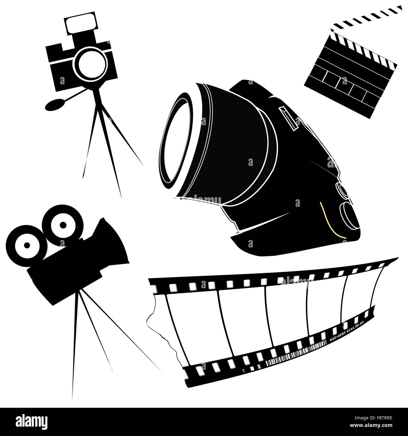 Stylized photo icons Stock Photo - Alamy