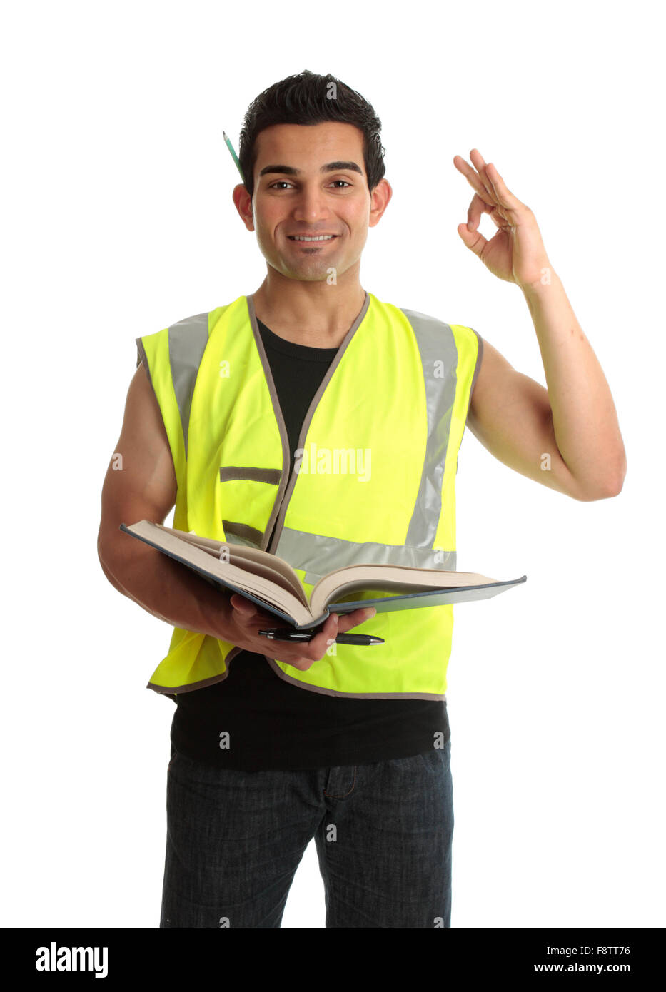 Builder apprentice student Stock Photo - Alamy