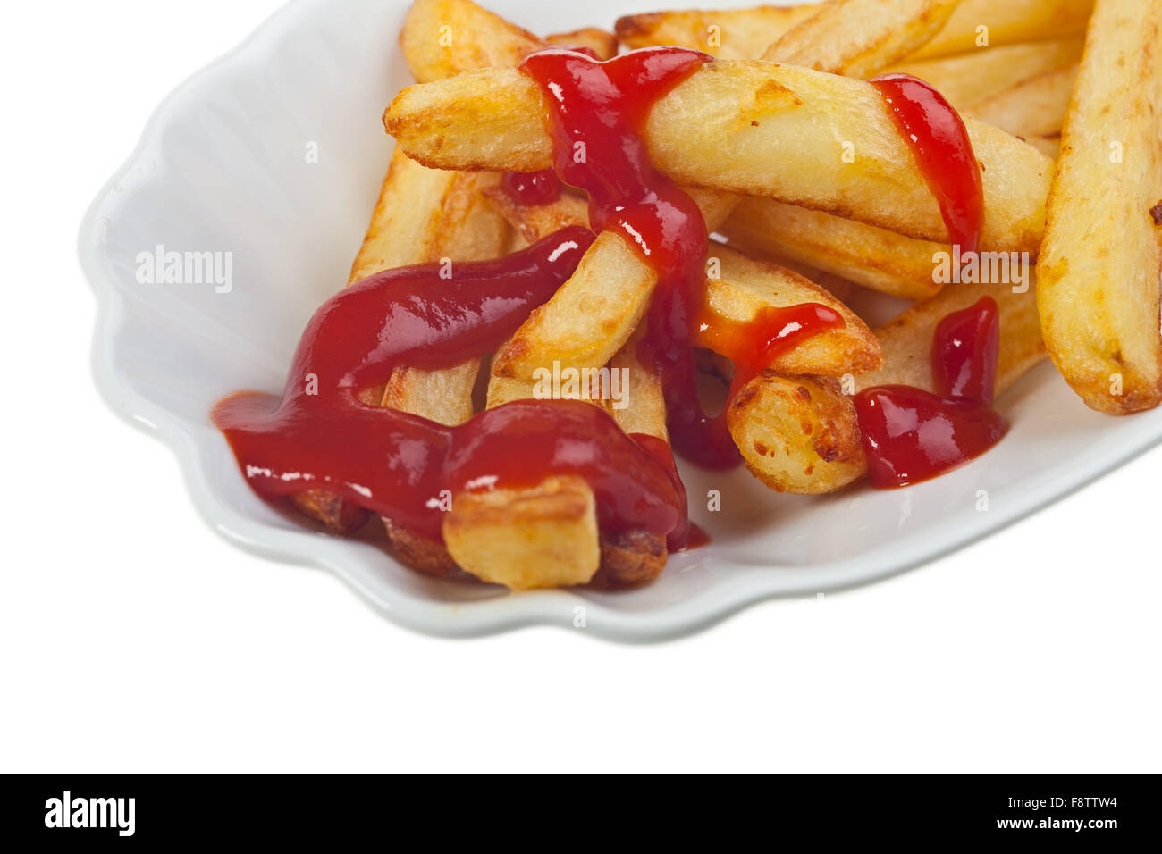 french fries on a typical plate Stock Photo - Alamy