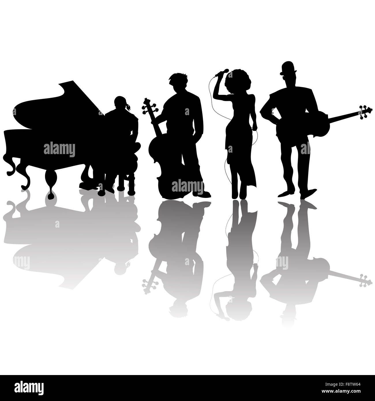 Piano players Cut Out Stock Images & Pictures - Alamy