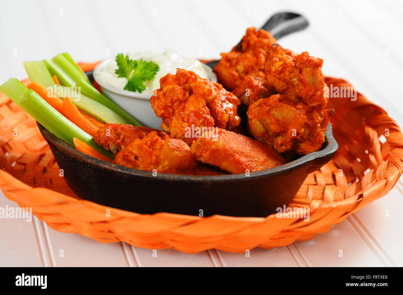 Buffalo Chicken Wings Stock Photo - Alamy