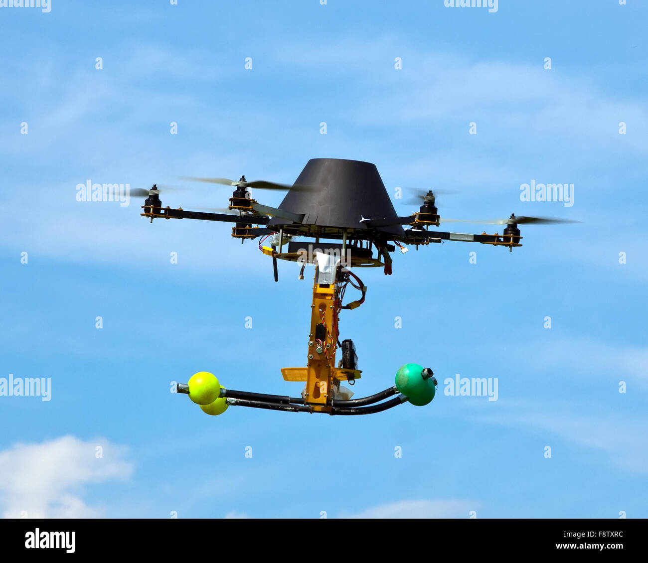 remote controlled flying craft with four motors Stock Photo - Alamy