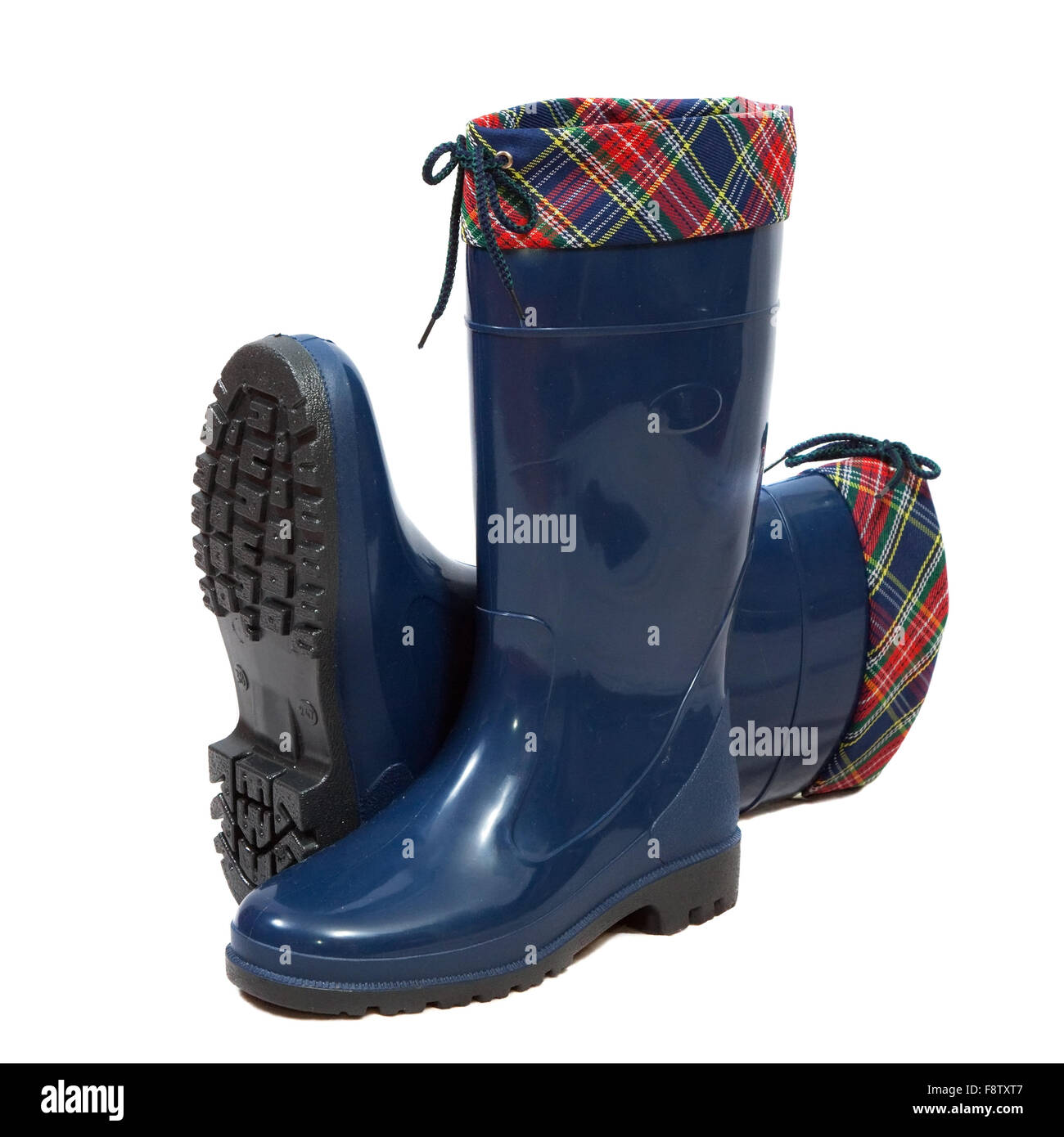 waterproof wellington boots. Isolated on white background Stock Photo ...