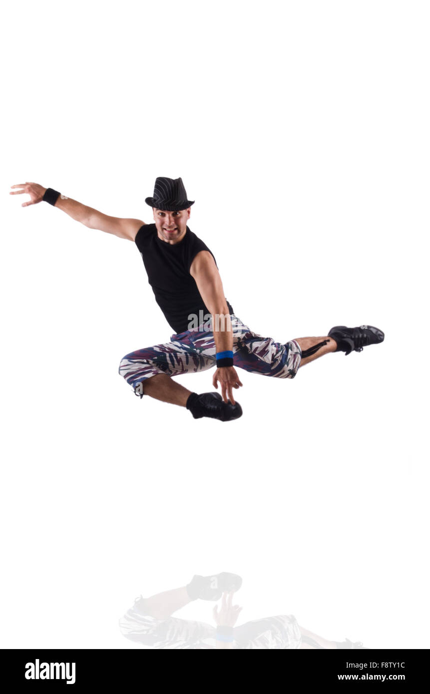Dancer isolated on the white background Stock Photo - Alamy