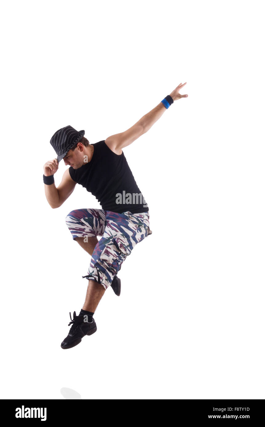Dancer isolated on the white background Stock Photo - Alamy