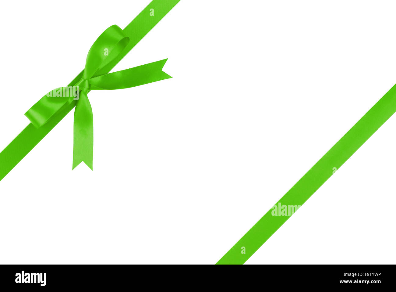 Green ribbon template hi-res stock photography and images - Alamy