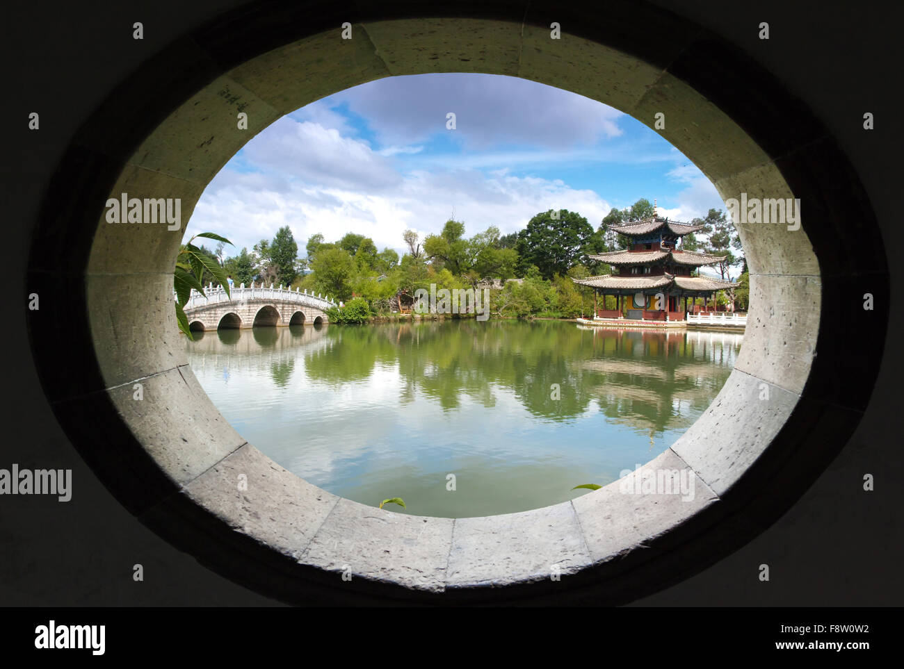 A scenery park in Lijiang China Stock Photo - Alamy