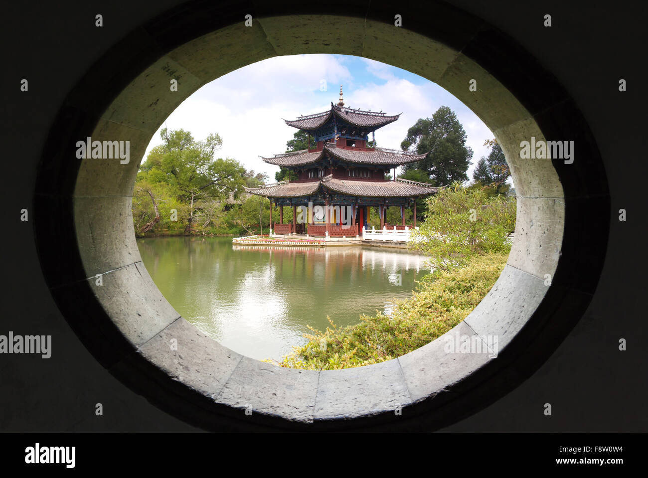 A scenery park in Lijiang China Stock Photo - Alamy