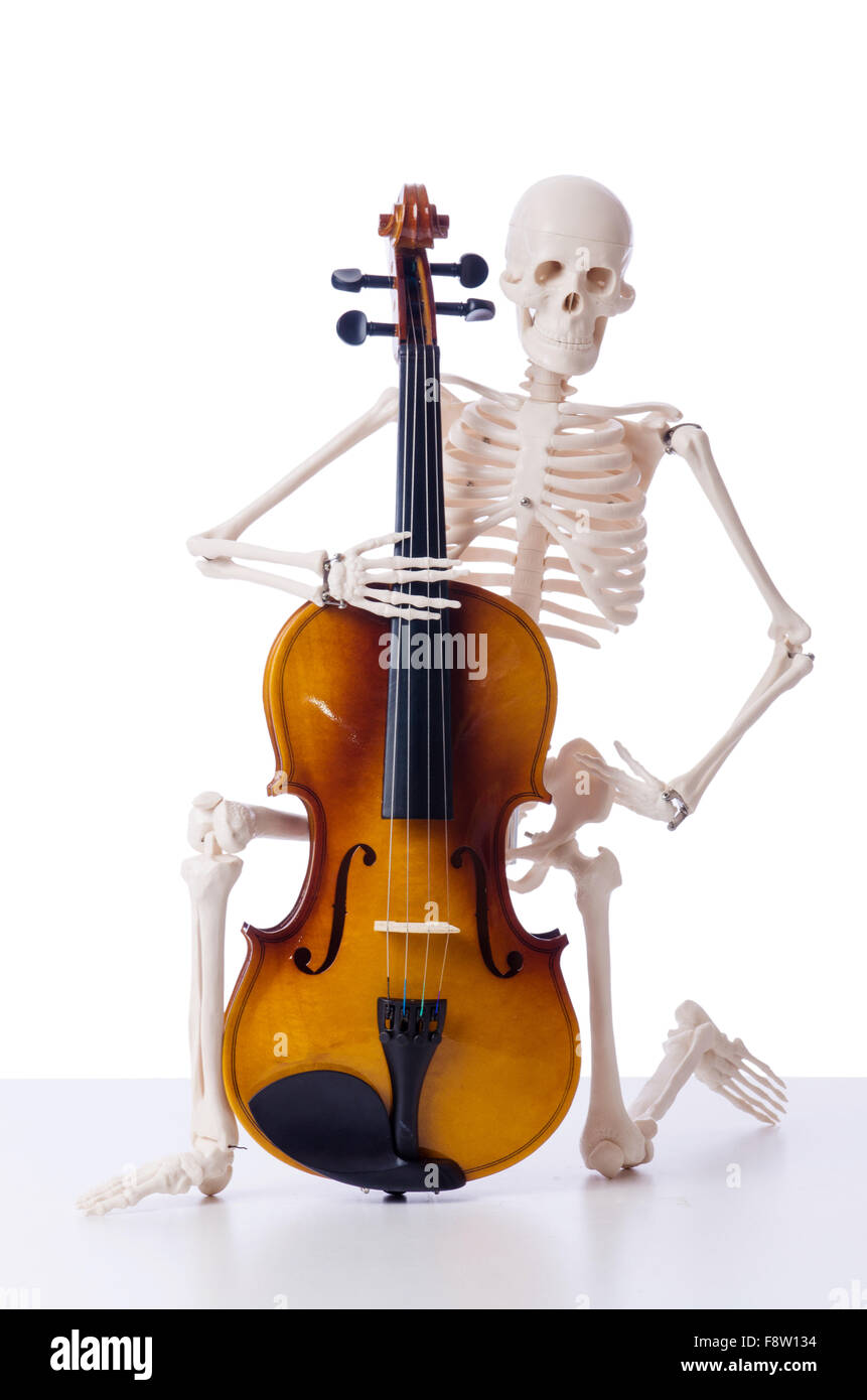 Skeleton playing violin hi-res stock photography and images - Alamy
