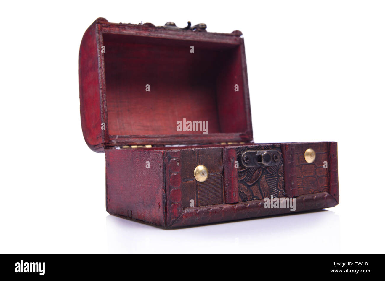 Old chest isolated on the white background Stock Photo - Alamy