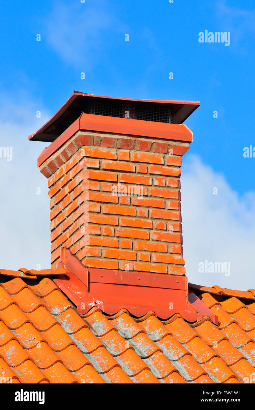 Red brick chimney hi-res stock photography and images - Alamy