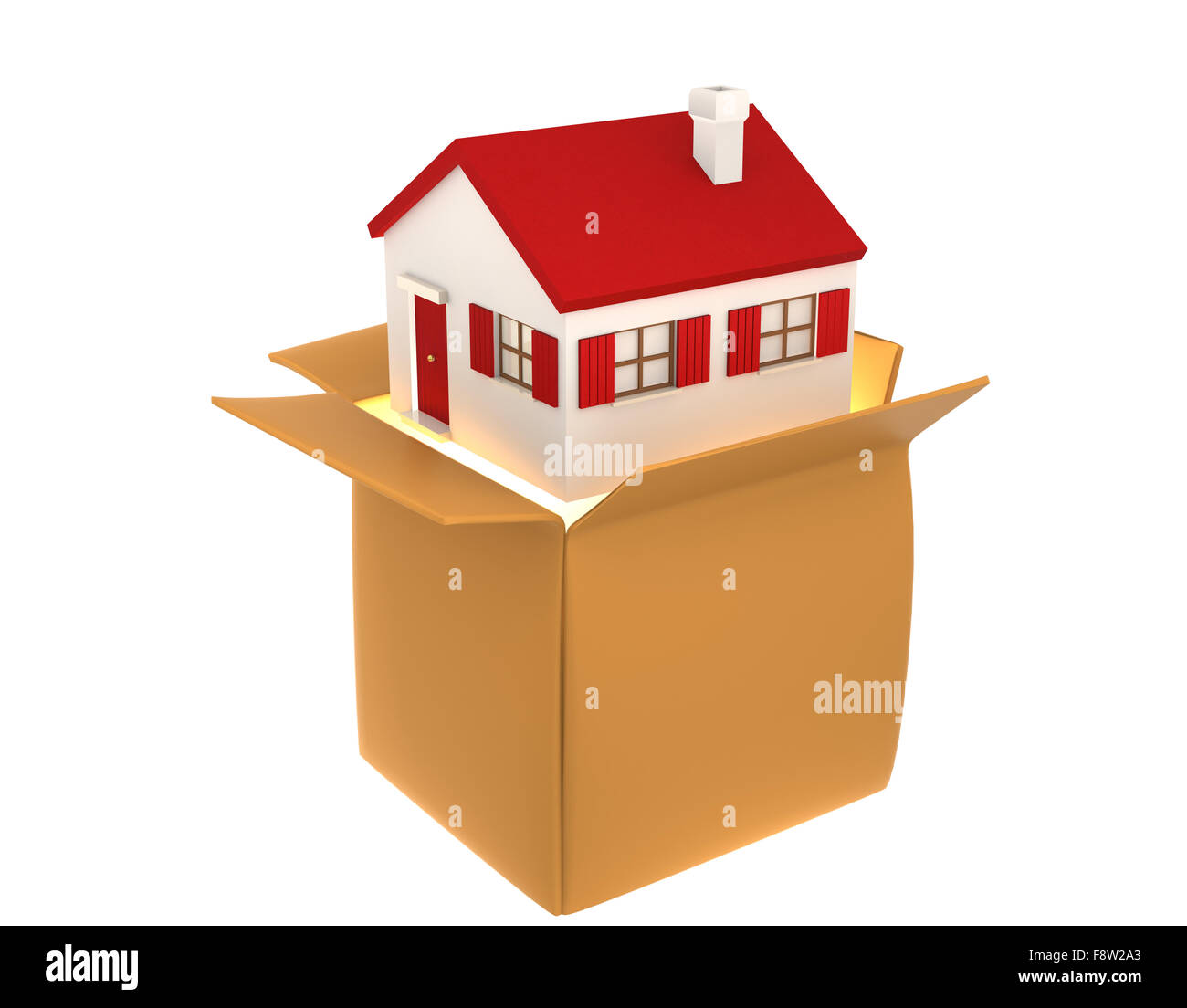 House comes out of box Stock Photo - Alamy