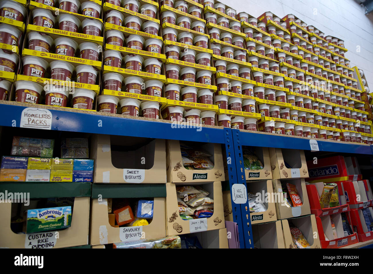 Slough, UK. 11th December, 2015. Stock at Slough Foodbank. Credit: Mark ...