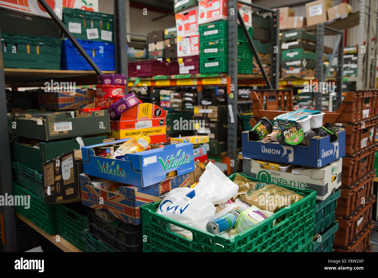 Slough, UK. 11th December, 2015. Stock at Slough Foodbank. Credit: Mark ...