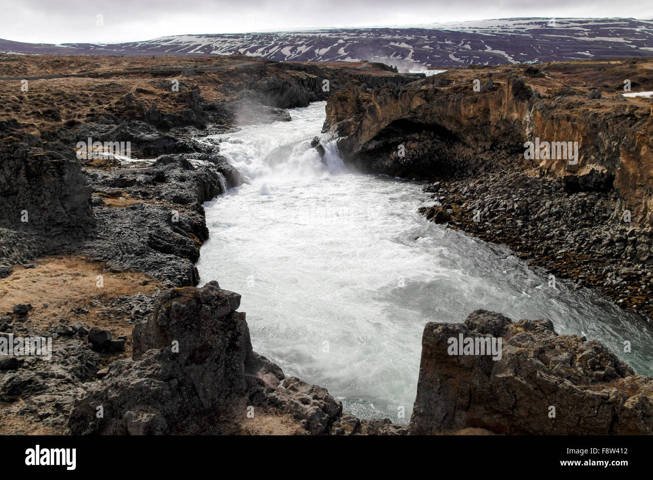 Goðafoss Waterfall Northern Iceland Stock Photo - Alamy