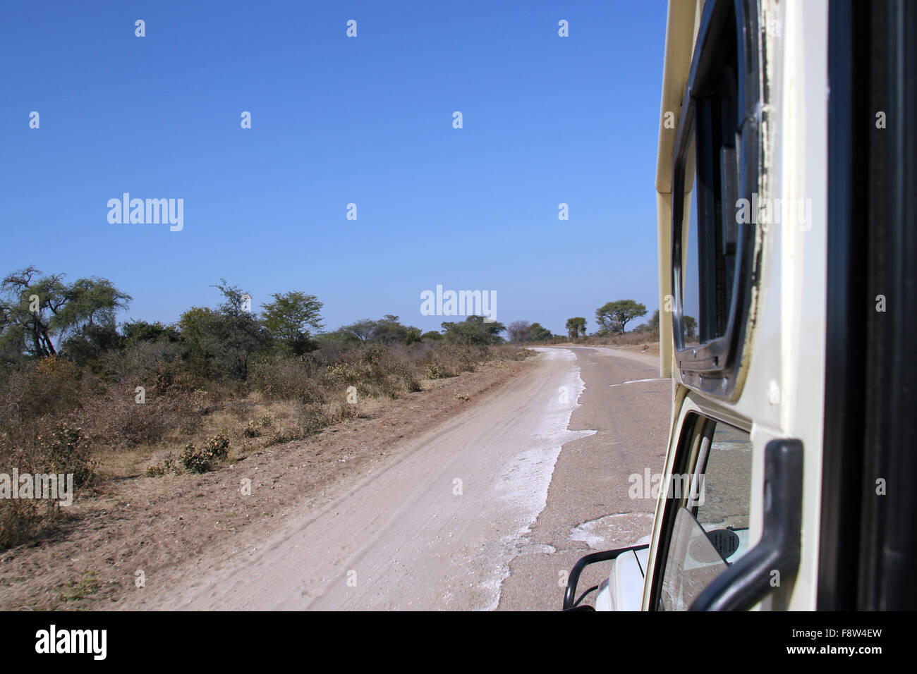Sand Road between Maun and Okavango, Botswana Stock Photo - Alamy