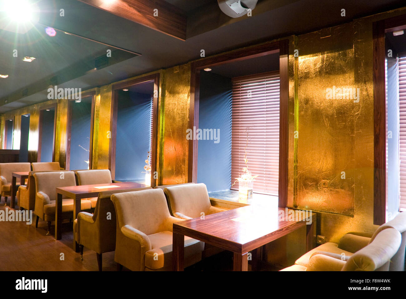 interior of restaurant in perspective Stock Photo - Alamy