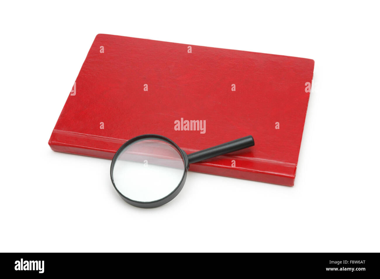 Open book detective magnifying glass Cut Out Stock Images & Pictures ...
