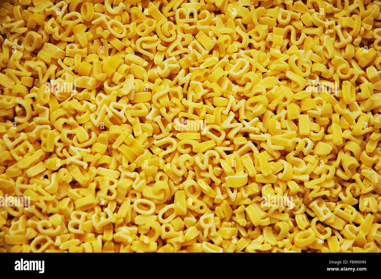 Alphabet spaghetti can hi-res stock photography and images - Alamy