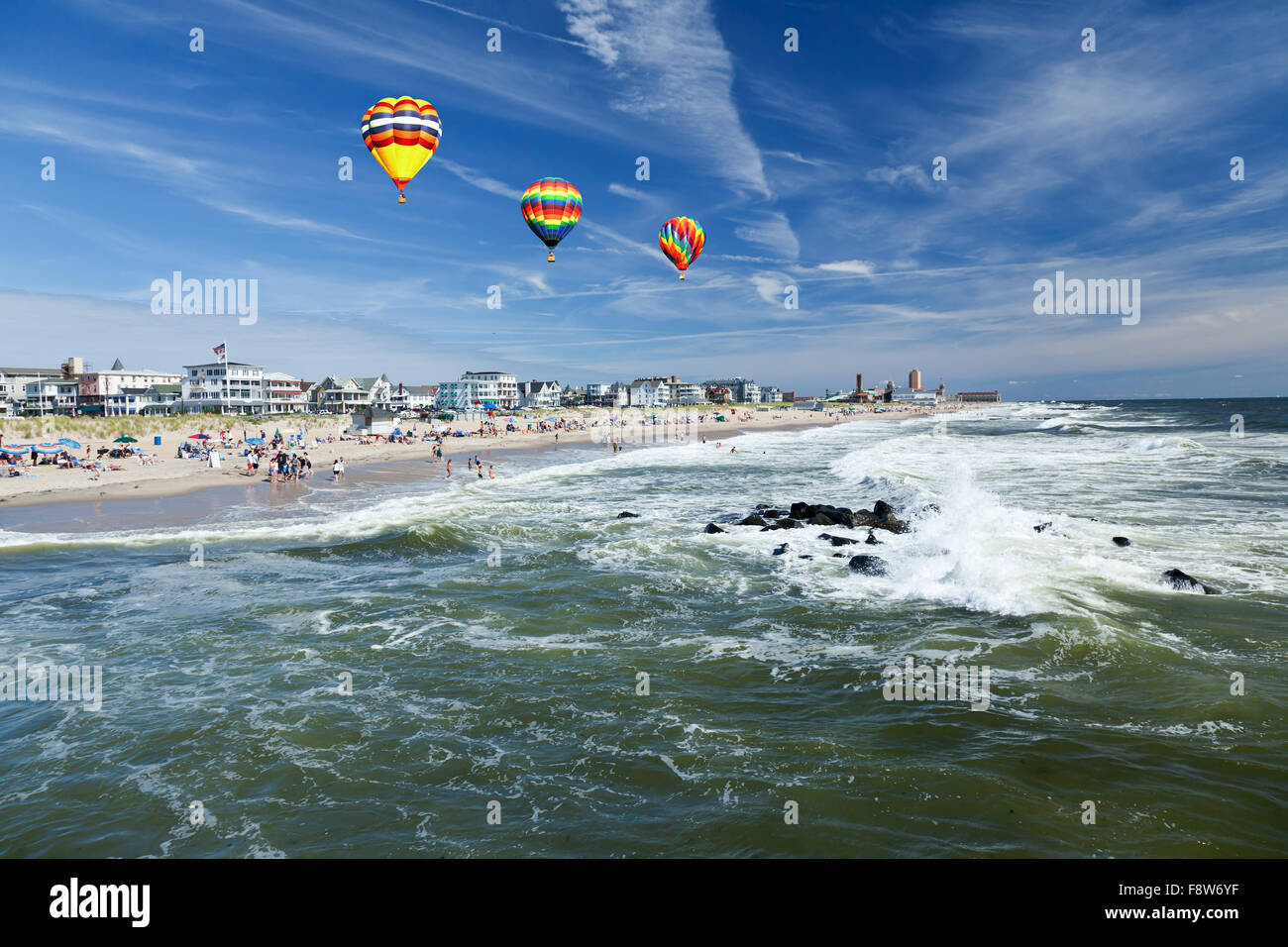 The beach in Ocean Grove Stock Photo - Alamy