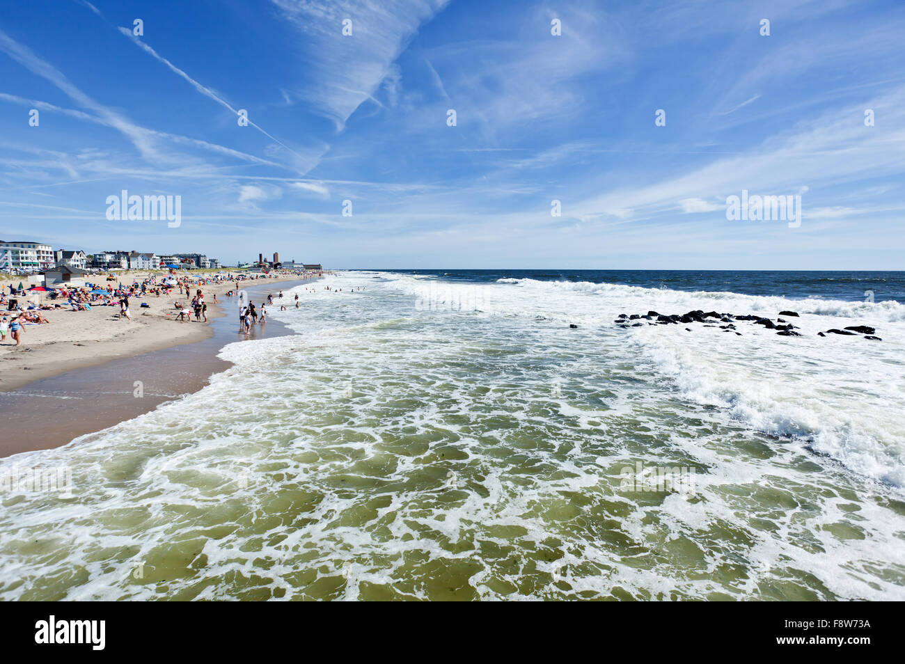 The beach in Ocean Grove Stock Photo - Alamy