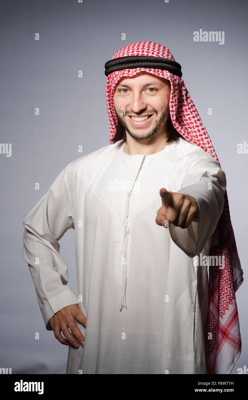 Arab man in diversity concept Stock Photo - Alamy