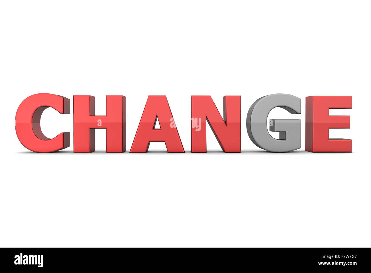 Chance to Change - Red and Grey Stock Photo - Alamy