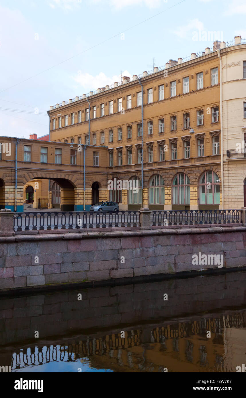 The old houses on the Griboyedov Canal Embankment. Saint Petersburg ...
