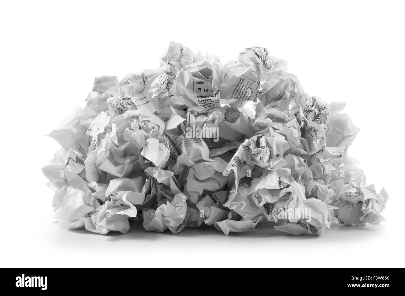 Recycling concept with lots of waster paper Stock Photo - Alamy