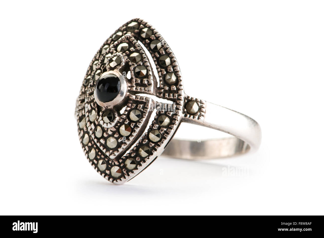 Jewellery ring isolated on the white background Stock Photo - Alamy