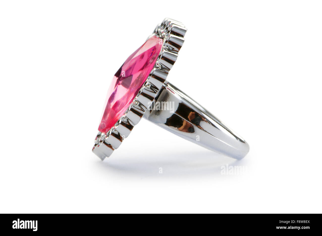 Jewellery ring isolated on the white background Stock Photo - Alamy