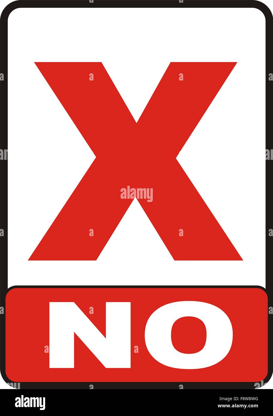 Refuse sign hi-res stock photography and images - Alamy