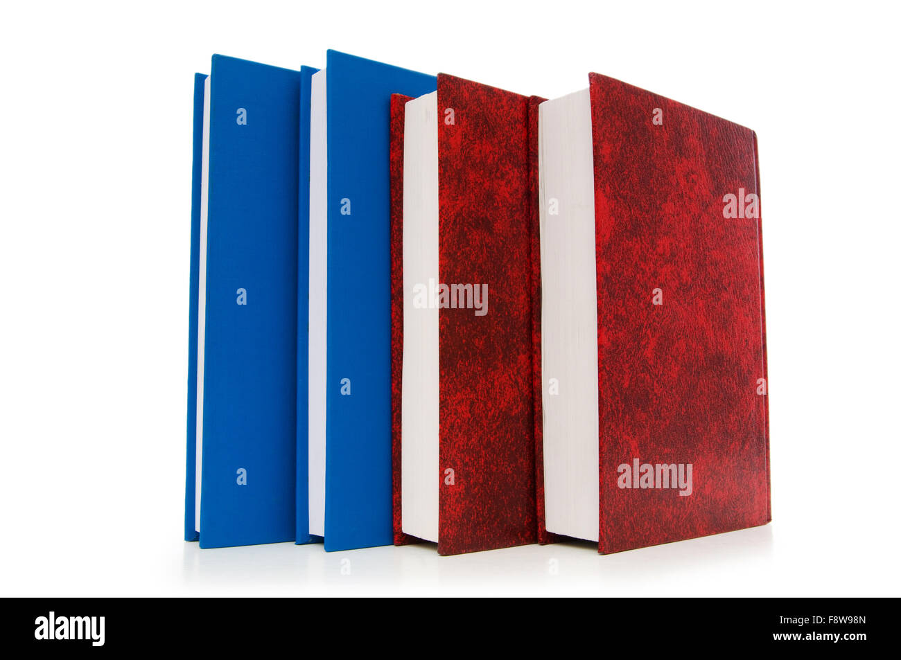 Stack of books isolated on the white background Stock Photo - Alamy